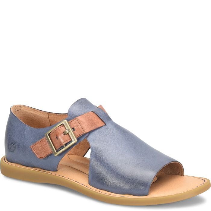 BORN IVEY | SOFT LEATHER FLAT FULL COVERAGE SANDAL | DANFORM SHOES ...