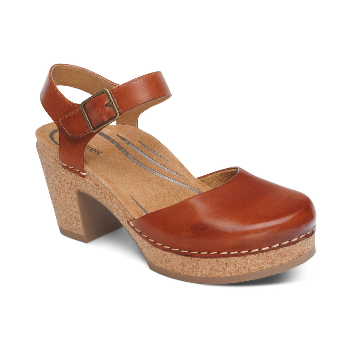 AETREX FINLEY CLOSED TOE HEEL | SUPPORTIVE ARCH HEELS | DANFORM SHOES ...