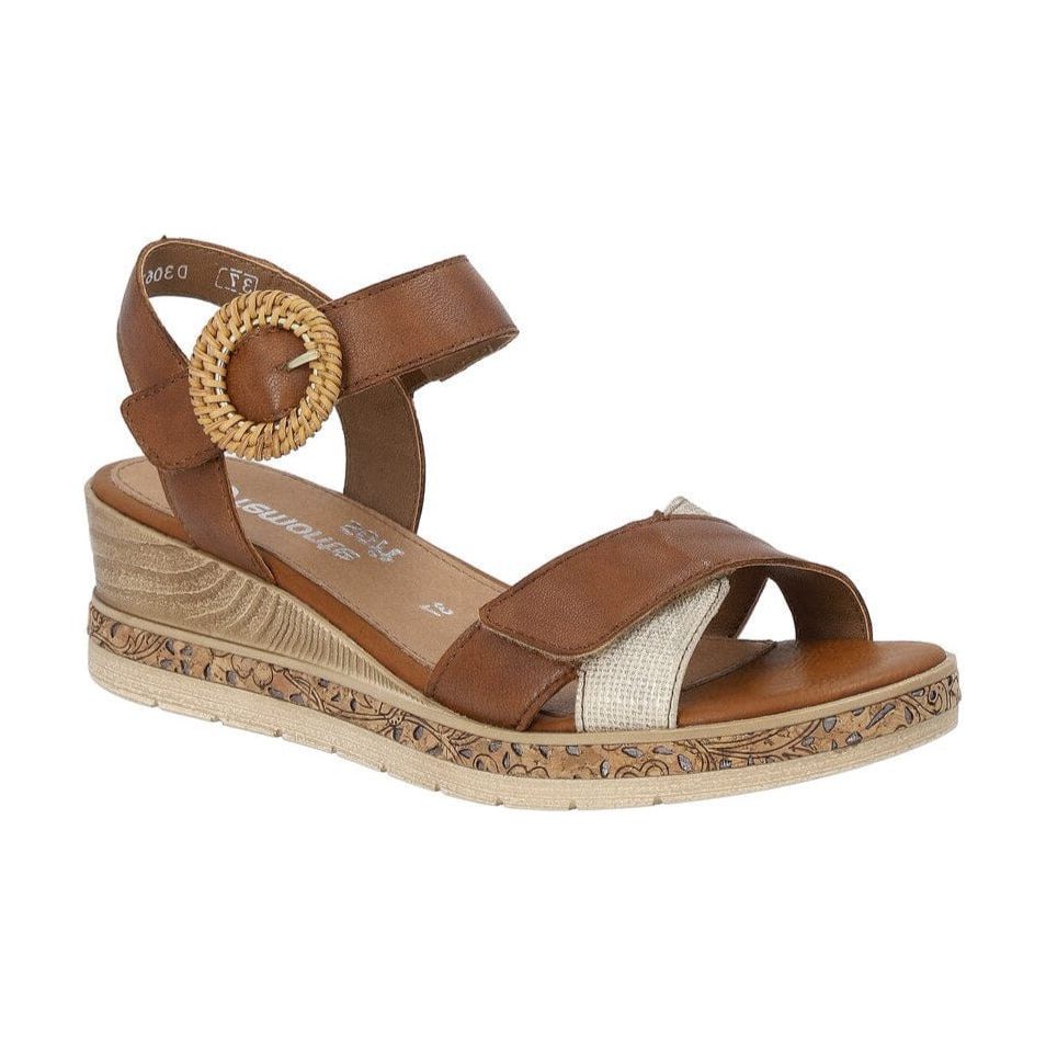 REMONTE D3067-24 | ADJUSTABLE SUMMER WEDGE SANDAL | DANFORM SHOES ...
