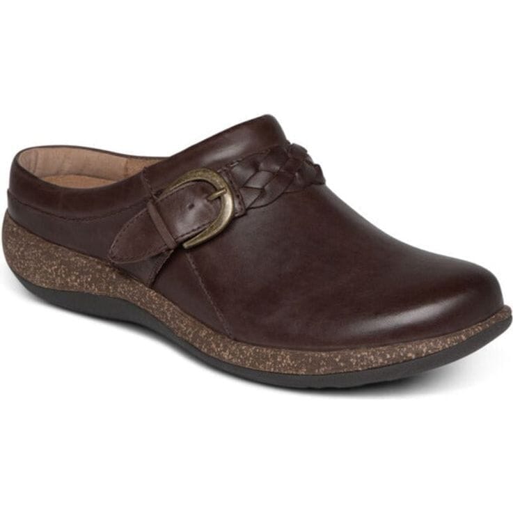 AETREX LIBBY COMFORT CLOG | SLIP ON LEATHER CLOG | DANFORM SHOES ...